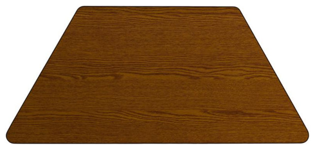 6 Piece Trestle Table Set in Rubberwood Solids w/ Mindy Veneers ...