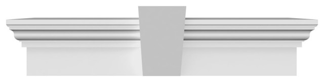 137" Bottom Width x 143 1/4" Top Width x 9"H x 1"P Crosshead With Deco ...