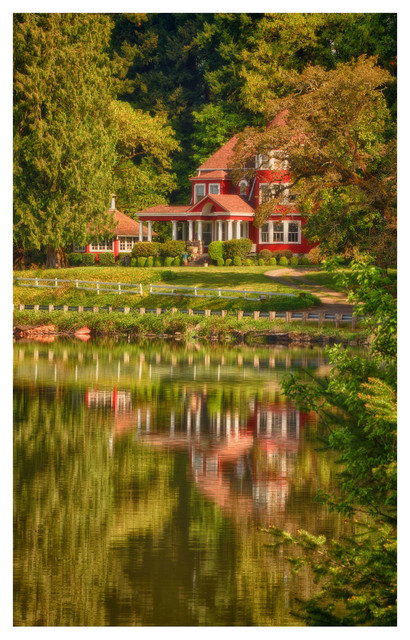 Nicholas Bielemeier Leadbetter House, Washington Art Print, 12"x18 ...