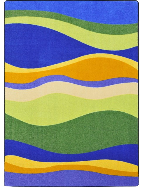 Kid Essentials, Infants & Toddlers Riding Waves Rug, 7'8" x 10'9 ...