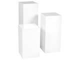 Block Pedestal 3-Piece Set - Contemporary - Plant Stands And Telephone ...