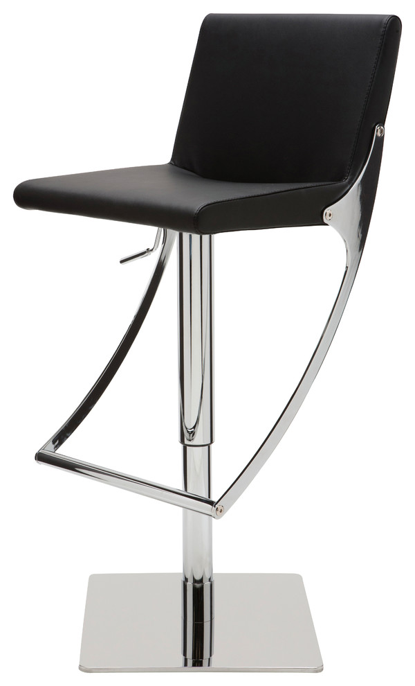 Swing Vinyl Adjustable Stool - Contemporary - Bar Stools And Counter ...
