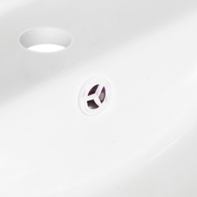 1.25-in. W Stainless Steel Overflow Cap In White - Modern - Bathroom ...