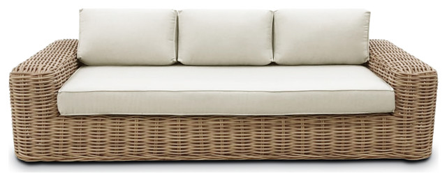 Poly and Bark Puglia 3 Seat Sofa - Tropical - Outdoor Sofas - by Edgemod Furniture | Houzz