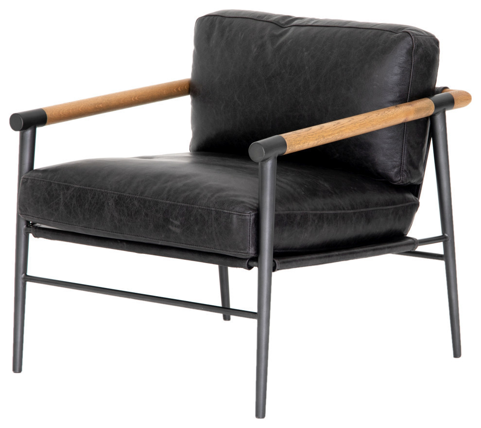 Sutton Chair Toasted Oak, Sonoma Black, Carbon Black - Midcentury ...