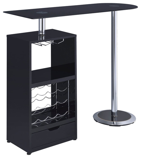 Coaster Bar Table in Black - Contemporary - Indoor Pub And Bistro ...