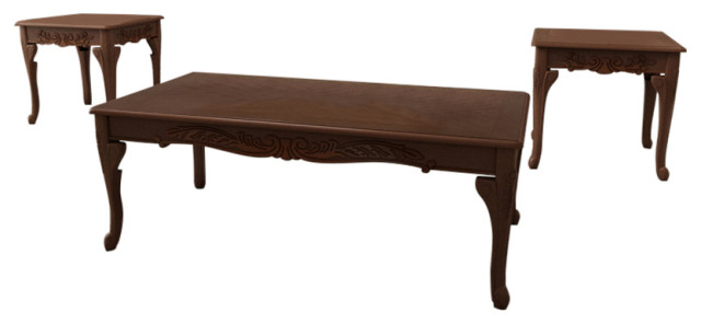3 Piece Classical Coffee Table Set - Traditional - Coffee Table Sets ...
