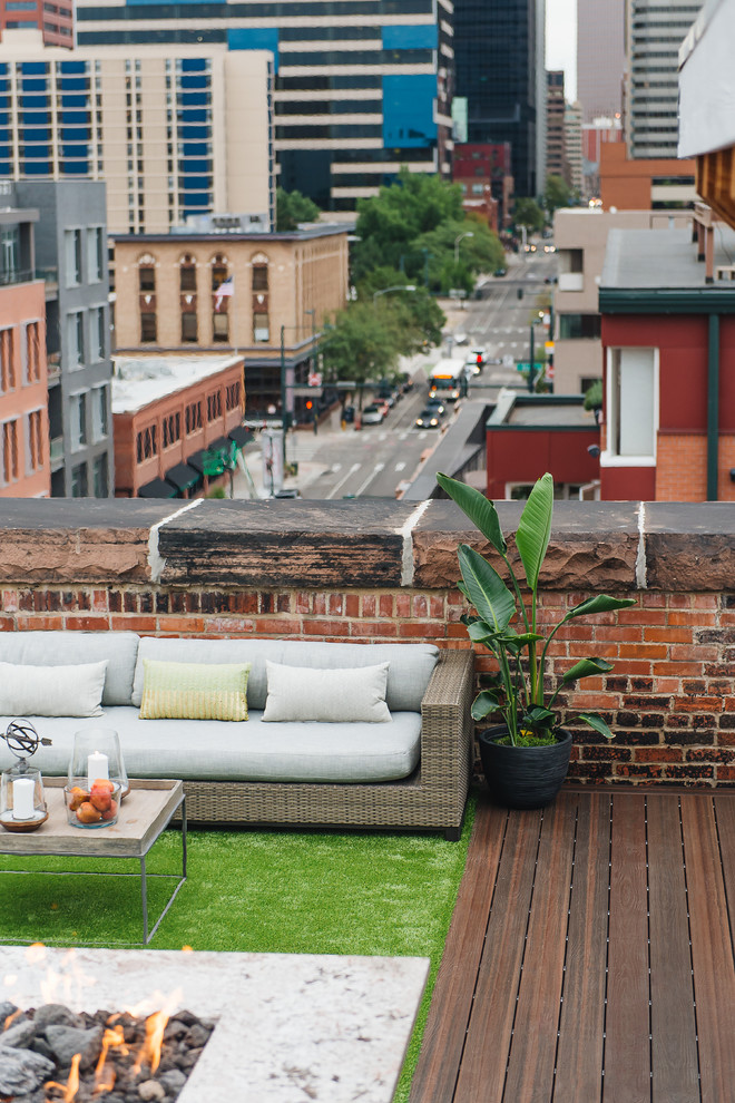 Urban Rooftop Deck -- Envision Distinction Rustic Walnut composite ...