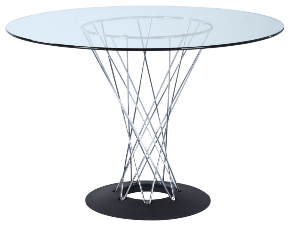 Modern Classics Eastern Dining Table, Glass - Contemporary - Dining ...