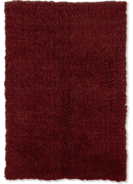 Benzara 14 X 10 Feet Shag Style Latex Free Hand Woven Wool Rug ...
