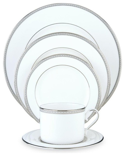Lenox Murray Hill Bone China 5 Piece Dinnerware Place Setting ...