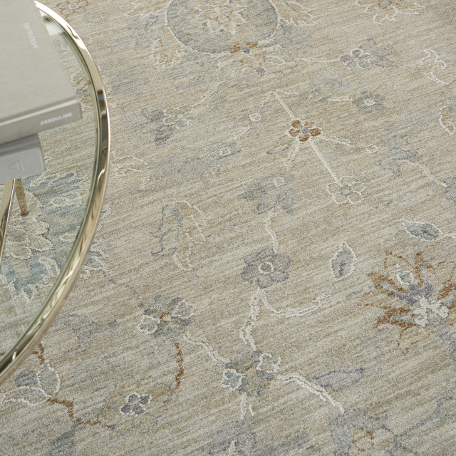 Nourison Infinite Ift04 Traditional Rug, Lt Gray, 9'3"x12'7 ...