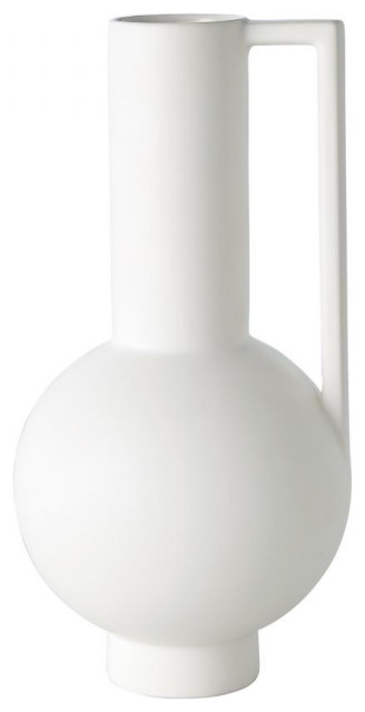 Classic Matte White Pitcher with Handle - Transitional - Pitchers - by ...