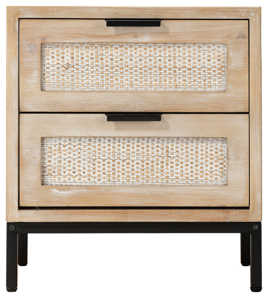 Reed 2 Drawer Side Table - Tropical - Side Tables And End Tables - by ...