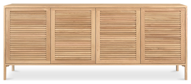 Teeda Natural 4 Door Sideboard - Transitional - Buffets And Sideboards - by Sideboards and ...