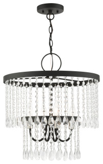 Black Transitional, Dazzling, Modern Classic, Pendant Chandelier ...