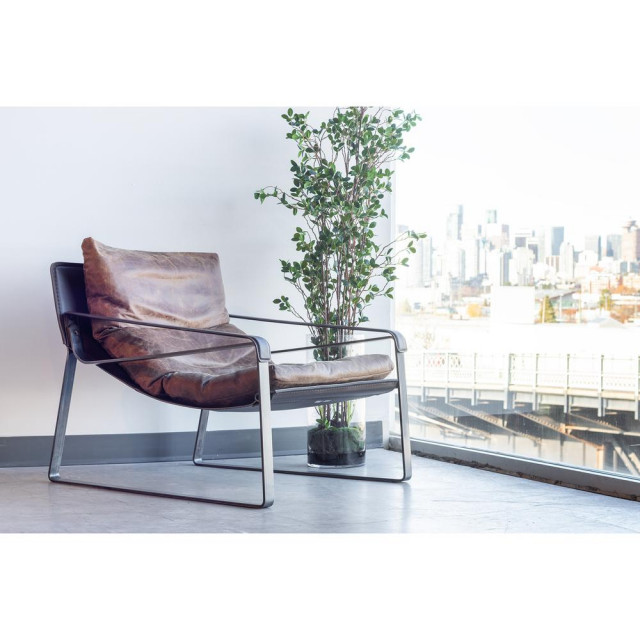 Connor Club Chair, Brown, Belen Kox - Industrial - Armchairs And Accent ...