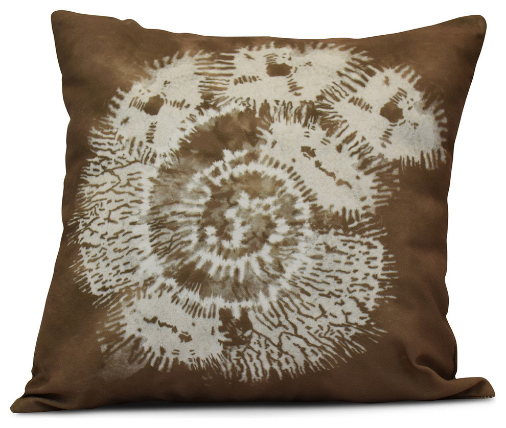 Conch, Animal Print Outdoor Pillow, 16"x16" - Beach Style - Outdoor ...
