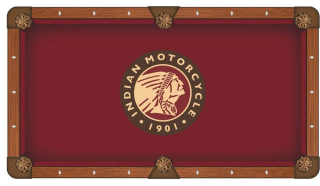 Holland Indian Motorcycle Pool Table - Claw/Chardonnay - Southwestern ...