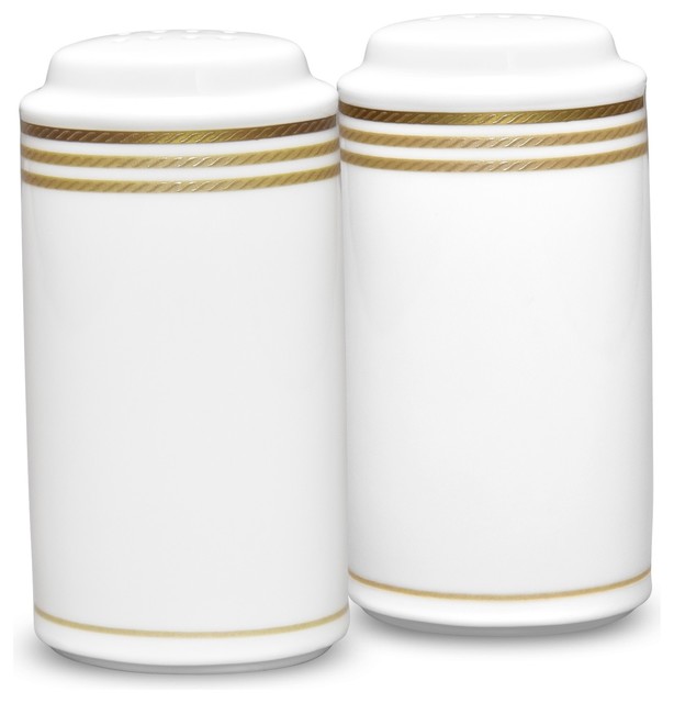 Noritake Aidan Gold Salt & Pepper - Transitional - Salt And Pepper ...