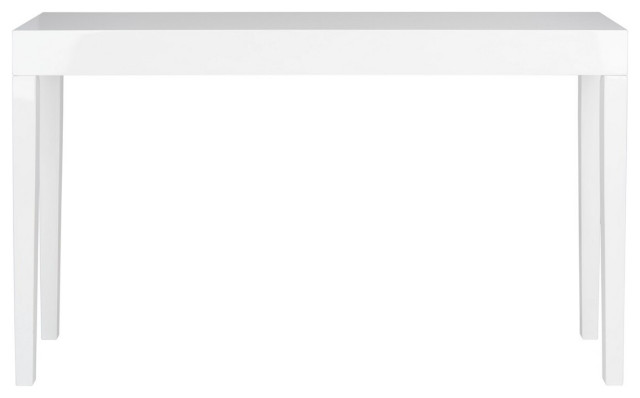 Barrett Mid Century Scandinavian Wood Console Table White ...