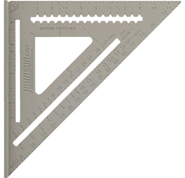 Johnson Level 12"Alm Rafter Angle Square RAS-120 - Traditional - Hand ...