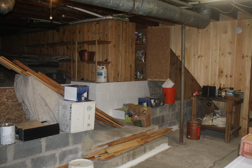 My log cabin basement reorg + new bathroom