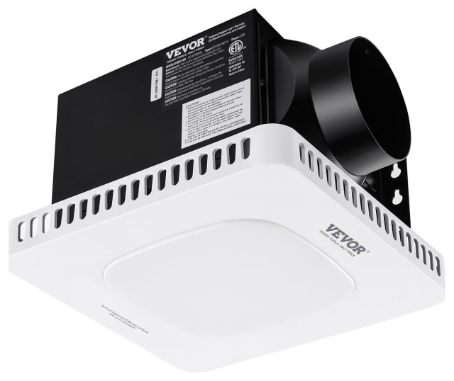 Bathroom Exhaust Fan, High-Efficiency Ventilation, 1.5 Sones Low Noise ...