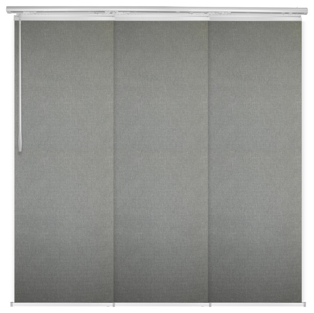 Lucienne 3-Panel Track Extendable Vertical Blinds 36-66"W, 91.4" H ...
