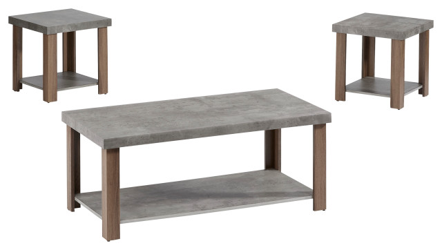 Driver Cocktail and End Tables 3-Piece Set - Industrial - Coffee Table ...