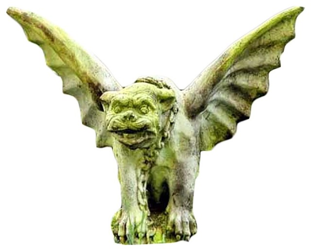 Gargoyle Large 25 H, Gargoyle Statue - Traditional - Garden Statues And ...