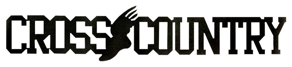 Cross Country Word - Contemporary - Novelty Signs - by 7055 Inc. | Houzz