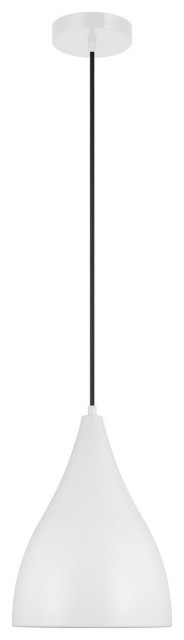 Oden LED Pendant, Matte White - Modern - Pendant Lighting - by Lights ...