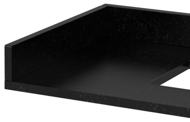 Jeffrey Alexander Black Granite Sidesplash - Transitional - Vanity Tops ...