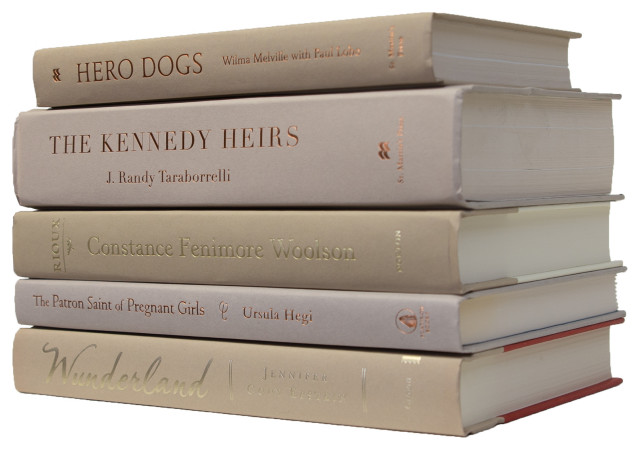 Modern Driftwood Book Stack, 5-Piece Set - Traditional - Books - by ...