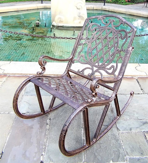 Bronze Metal Rocking Chair at James Buckler blog