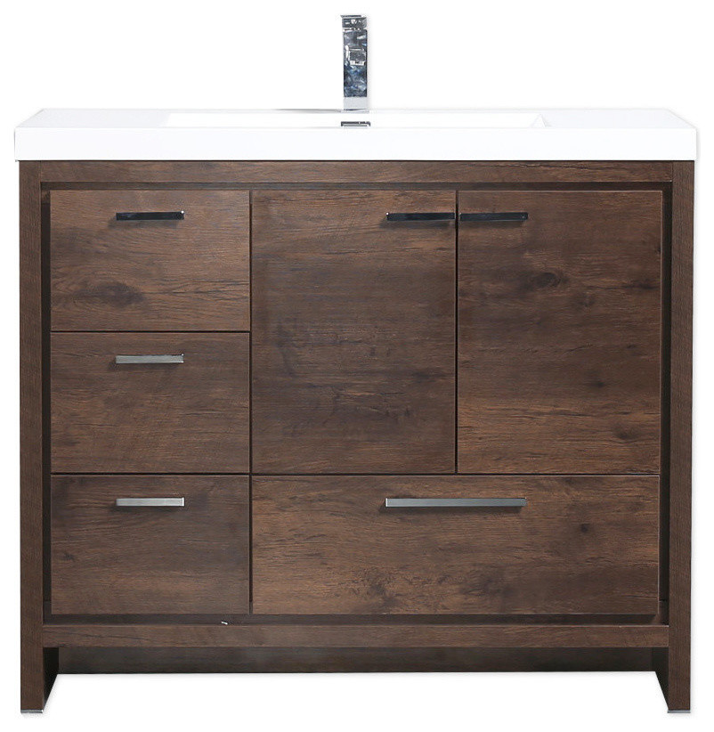 Mod 42" Modern Bathroom Vanity - Transitional - Bathroom Vanities And ...