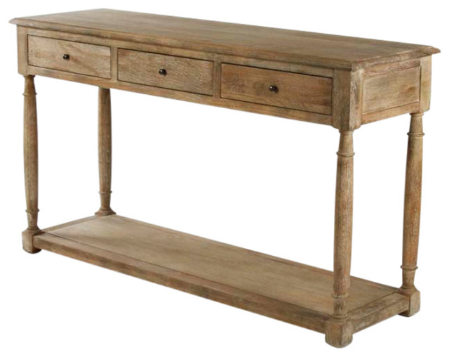 Bruno Console, Limed Gray - Farmhouse - Console Tables - by HedgeApple ...