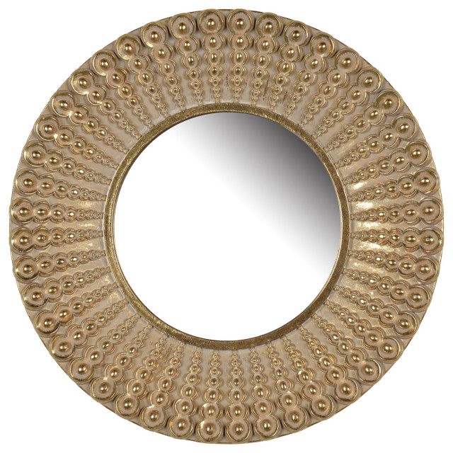 Aubrey Wall Mirror, Distressed Gold - Transitional - Wall Mirrors - by ...