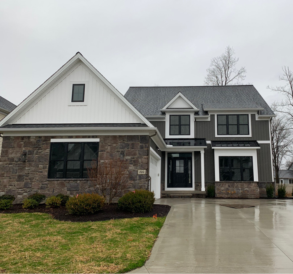 Modern Farmhouse Model Home - Exterior - Cleveland - by Perrino: Design ...