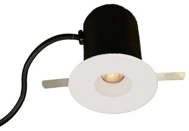 LEDme Miniature Round Recessed Task-Light 4000K Cool White, White ...