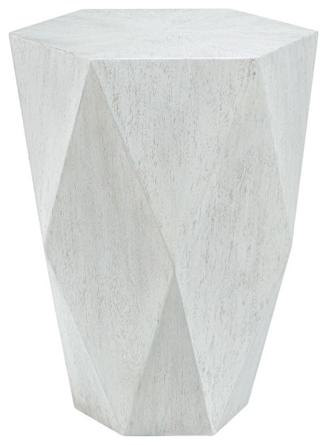 Uttermost Volker White Side Table - Farmhouse - Side Tables And End Tables - by Hudson Home ...
