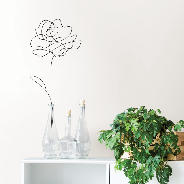 Sweet Rose Wall Art Kit - Contemporary - Wall Decals - by Brewster Home ...