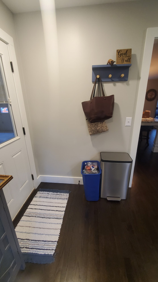 Trash can disguise and coat rack
