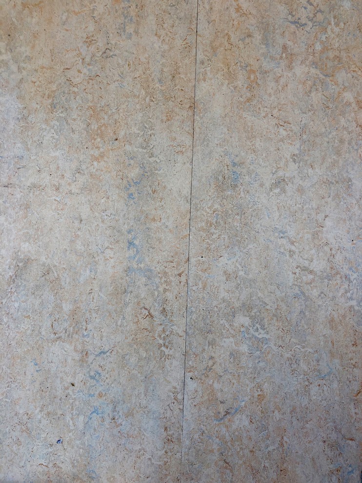 Marmoleum sheet seams