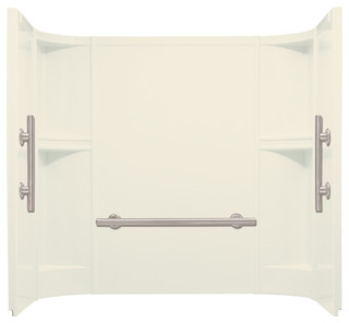 Sterling Accord Vikrell Bathtub Wall Surround, Biscuit - Shower Stalls ...