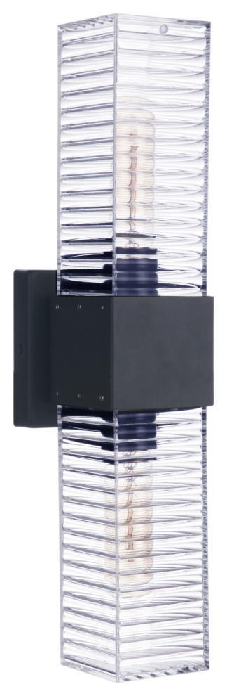 Craftmade ZA4500 Ridge 2 Light 18" Tall Outdoor Wall Sconce ...