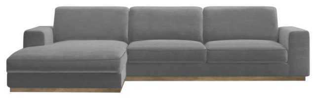Landon Platform Sectional, Stone - Transitional - Sectional Sofas - by ...