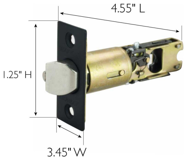 Design House 779280 2-Way Adjustable Square Corner Entry Latch ...