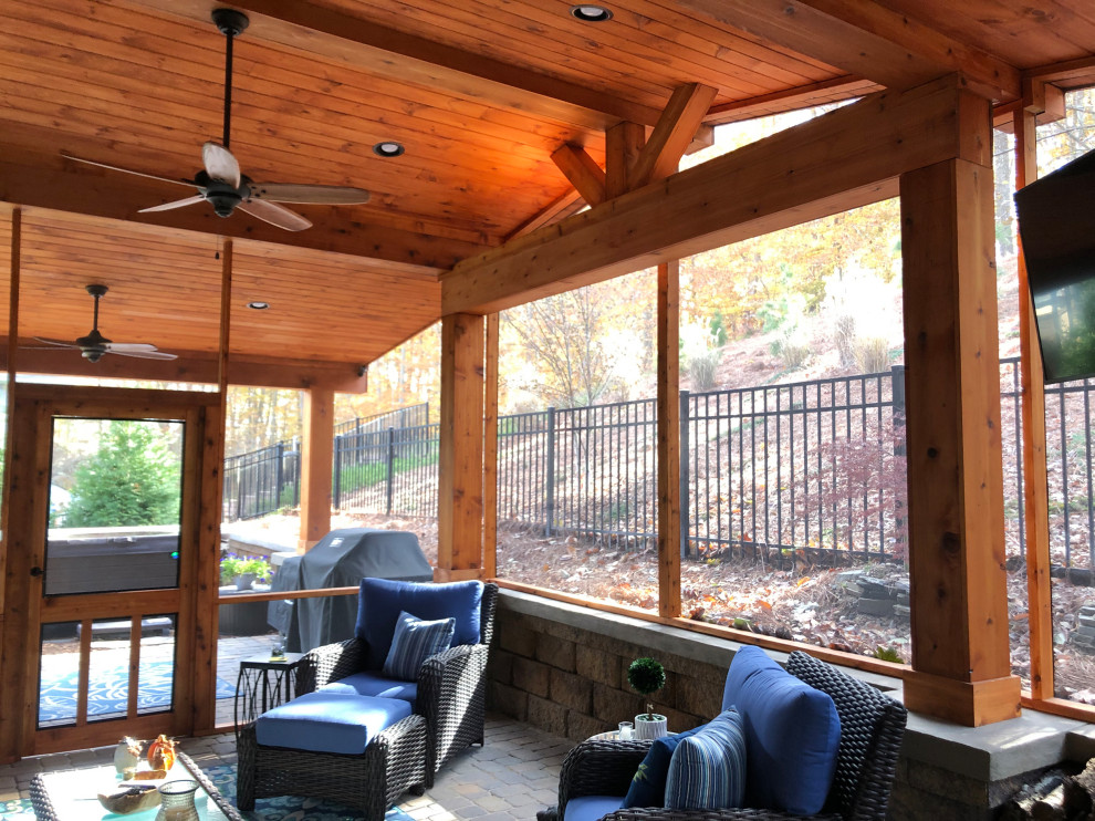 Porches - Rustic - Porch - Charlotte - by Charlotte Deck Builders | Houzz